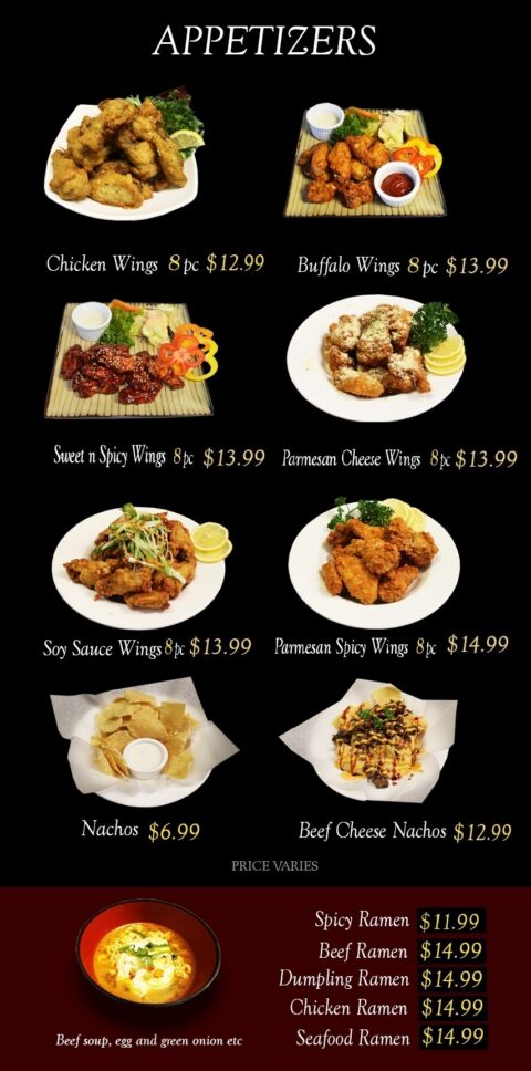 Food & Drink MENU - KP Karaoke & Dining